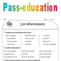 Déterminants - Exercices corrigés : 4ème Harmos - Cycle 2 - PDF à imprimer