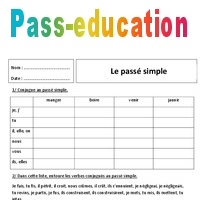 Passé simple - Exercices corrigés : 8ème Harmos - PDF à imprimer