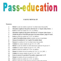 Progression - Calcul mental : 3eme Harmos - PDF à imprimer