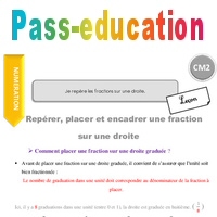 Savoir repérer les fractions sur une droite graduée - Cours, Leçon ...