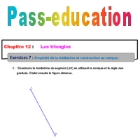 Propriété de la médiatrice et construction au compas - Les triangles ...