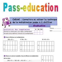 Connaître et utiliser la technique de la multiplication posée à 2 ...