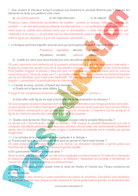 Le meilleur des mondes, Aldous Huxley, (1932) - Littérature : 11ème ...