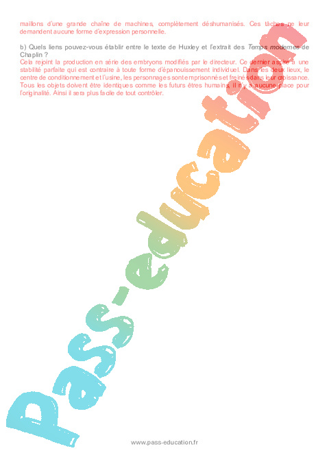 Le meilleur des mondes, Aldous Huxley, (1932) - Littérature : 11ème ...