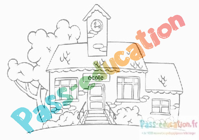 Coloriages gratuits sur le thème de l'école - activités ludiques et ...